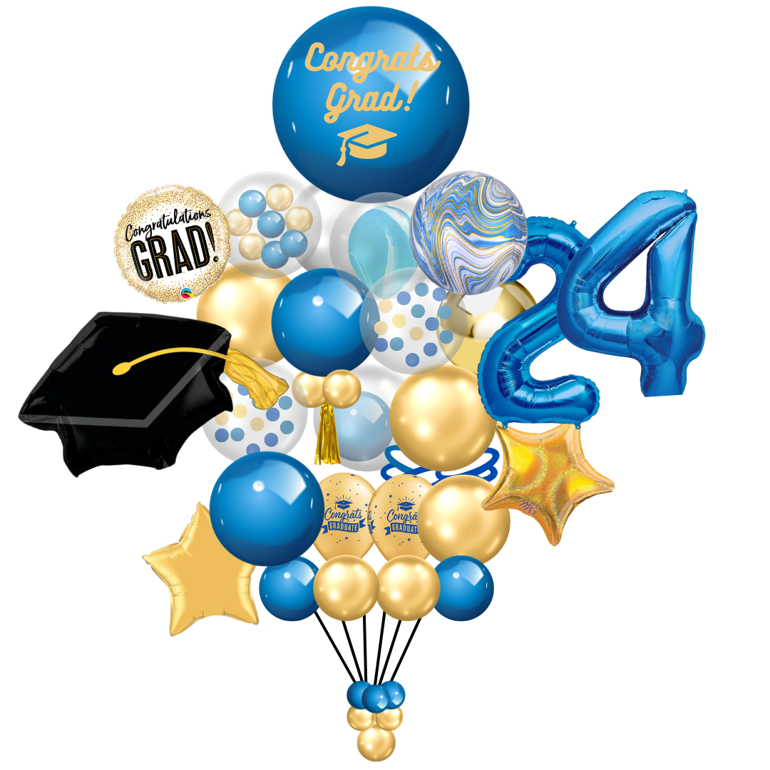 Congrats Grad Giant Specialty Bouquet - BalloonZilla