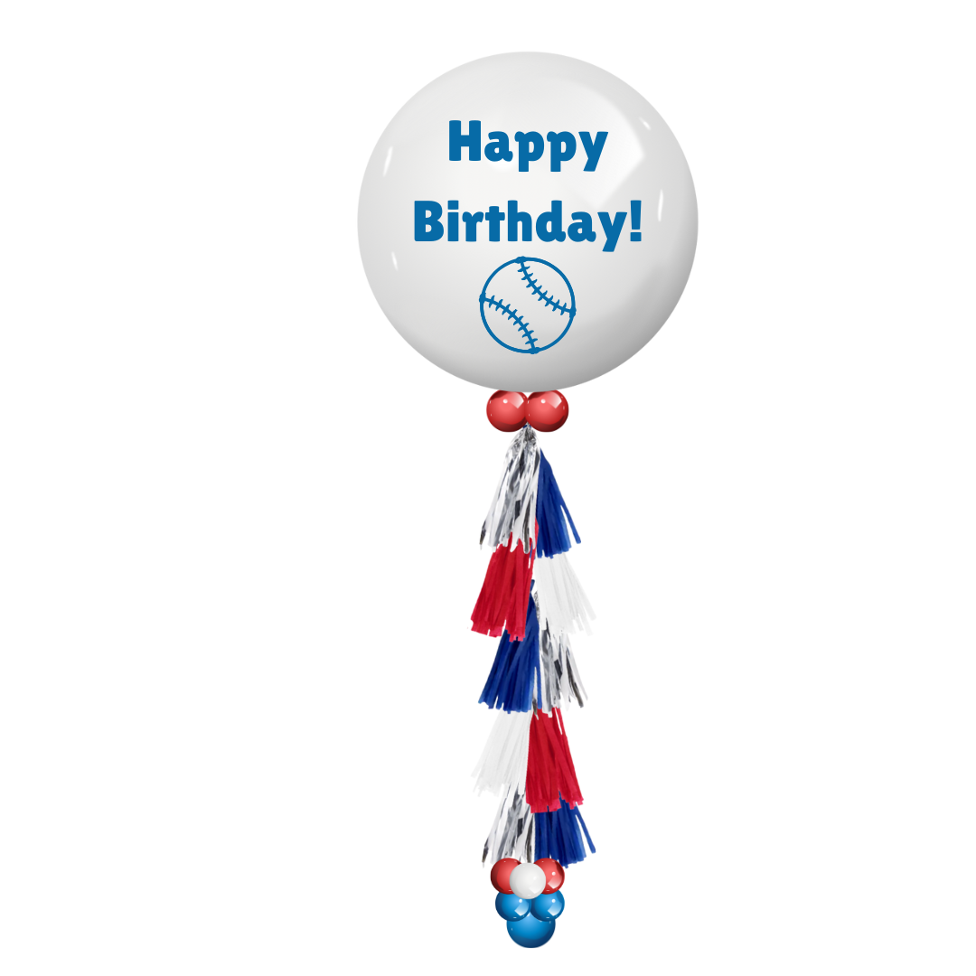 Baseball Tassel Balloon - BalloonZilla