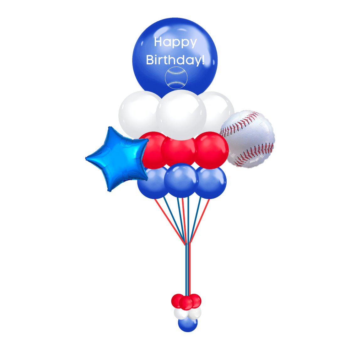 Baseball Small Bouquet - BalloonZilla