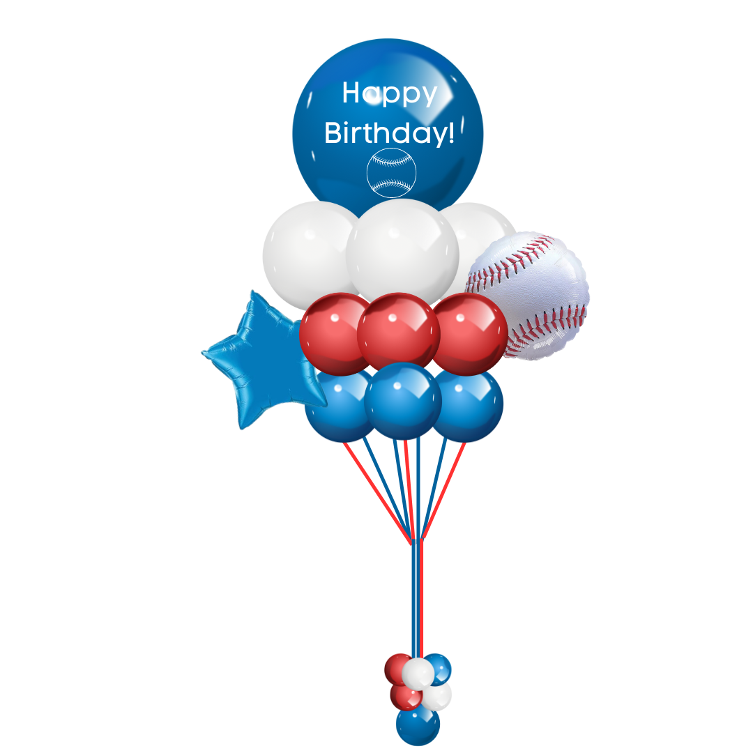 Baseball Small Bouquet - BalloonZilla