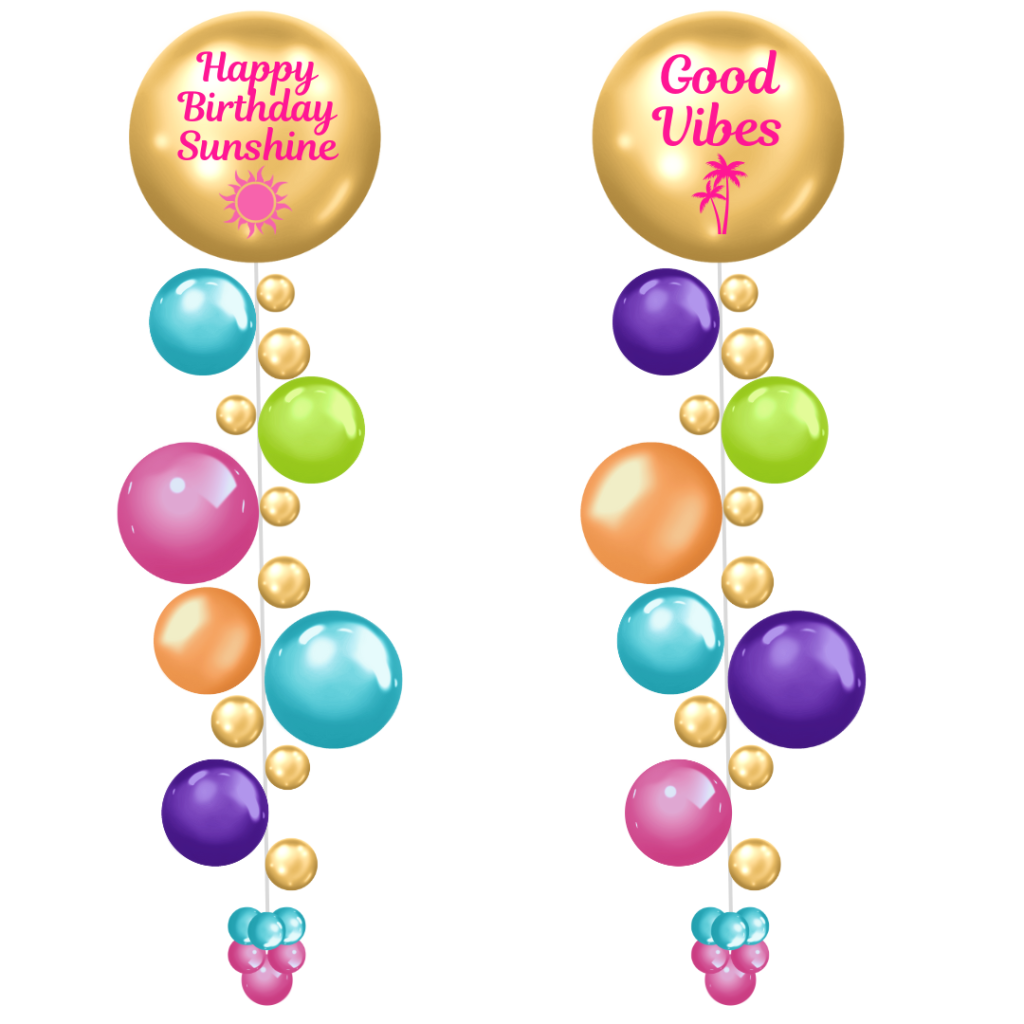 California Vibes Bubble Strands (Pair) - BalloonZilla