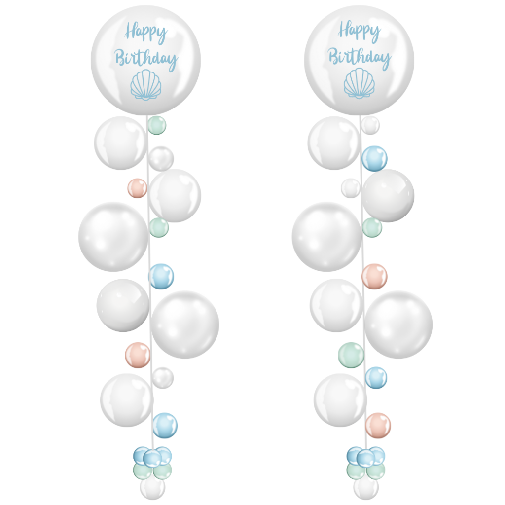 Mermaid Bubble Strands (Pair) - BalloonZilla