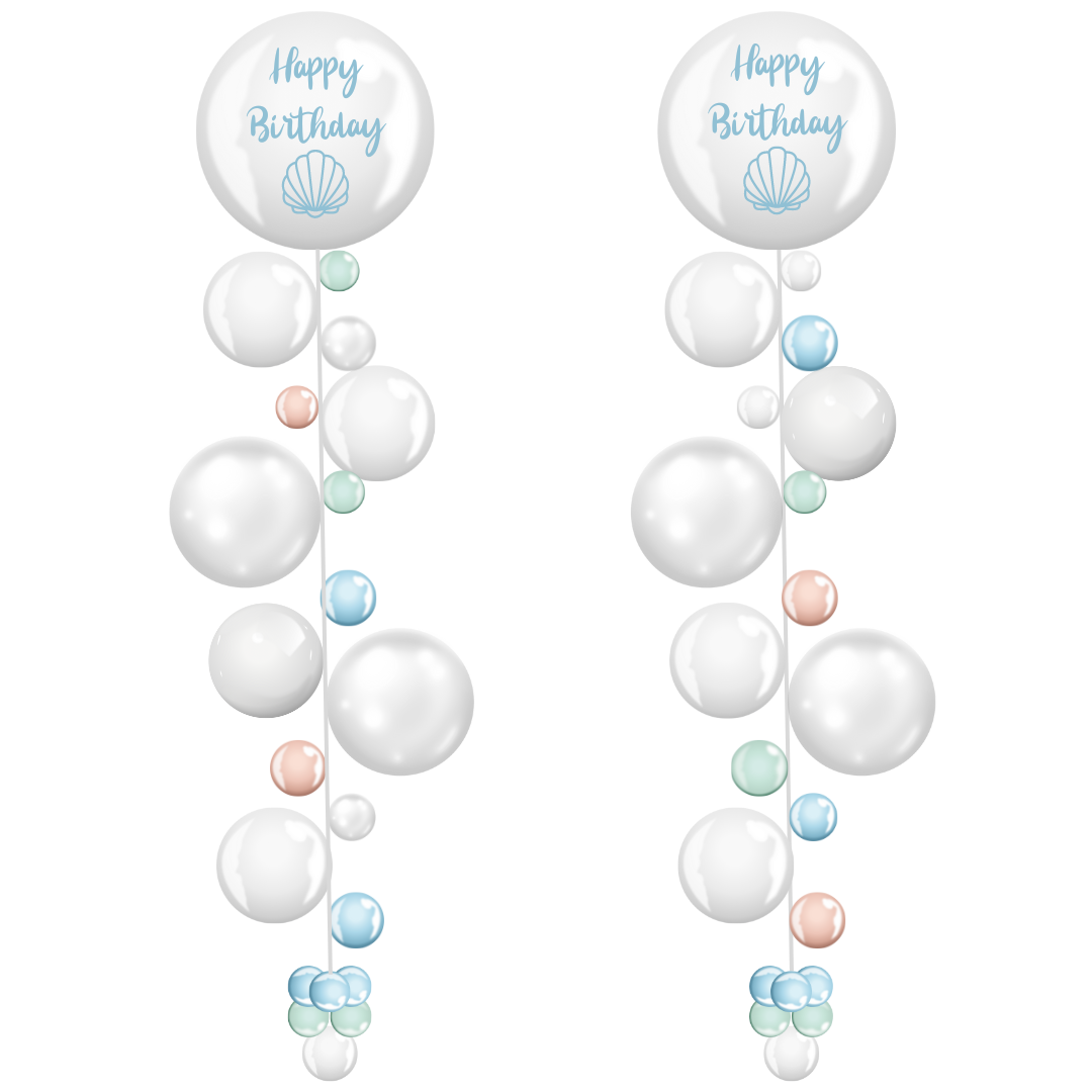 Mermaid Bubble Strands (Pair) - BalloonZilla