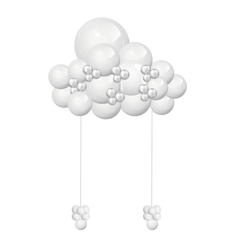 White Column - Fancy (Pair) - BalloonZilla
