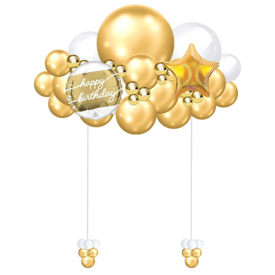 Champagne and Diamonds Cloud - Fancy - BalloonZilla
