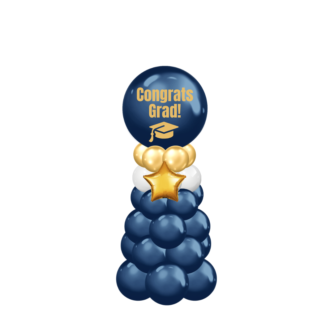 Congrats Grad Small Column - BalloonZilla