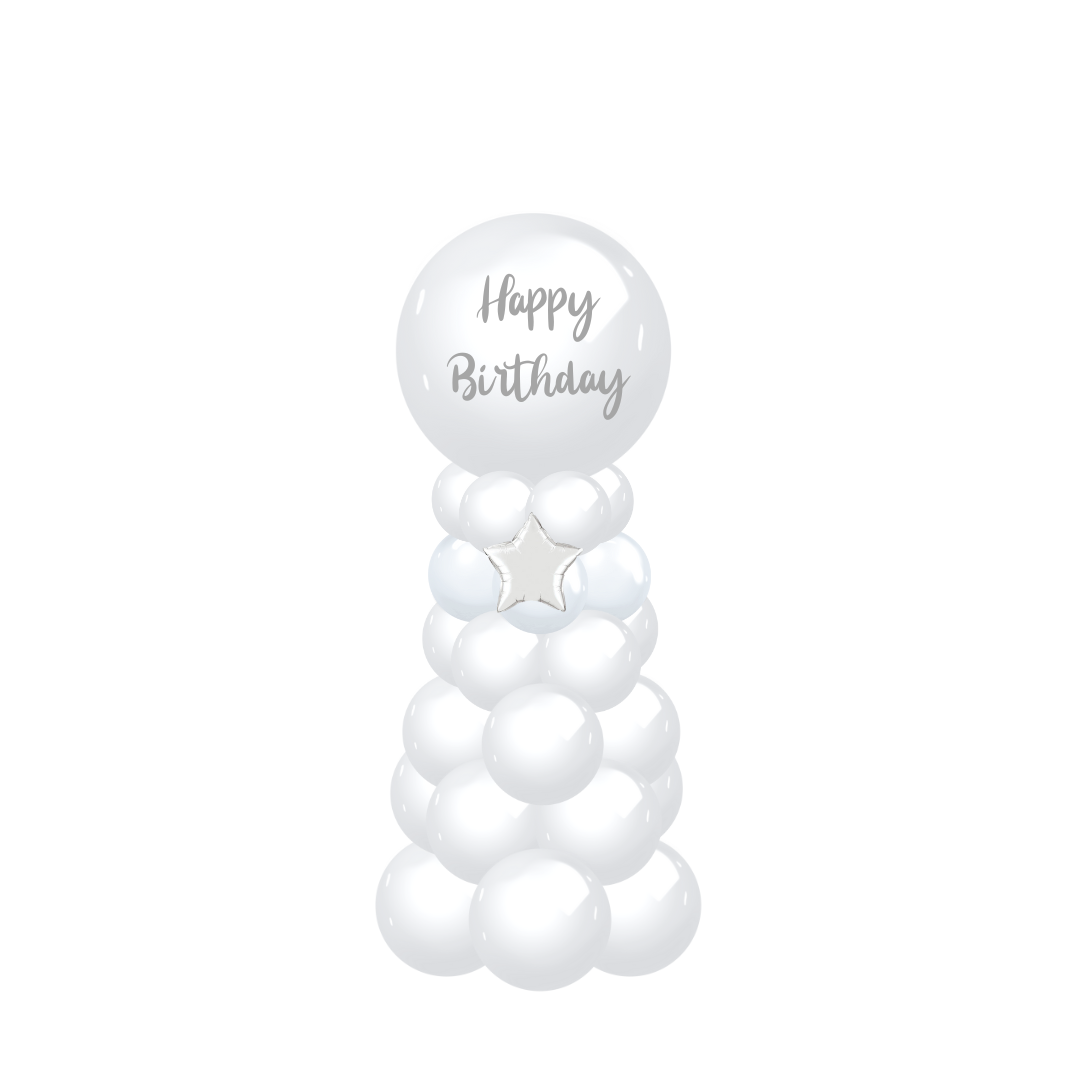 White Small Column - BalloonZilla