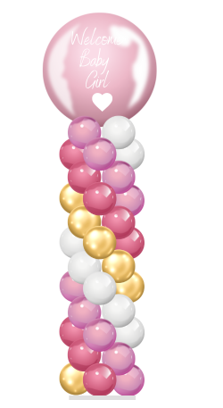 Baby Girl Column - Spiral (Single) - BalloonZilla