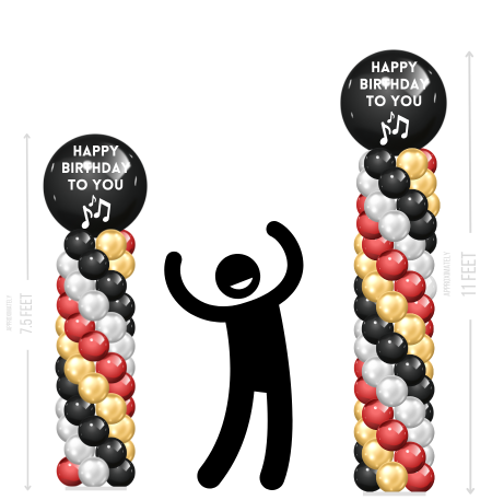 Music Column - Spiral (Pair) - BalloonZilla