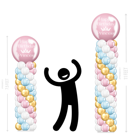 Princess Column - Spiral (Pair) - BalloonZilla