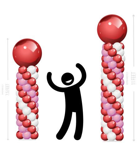 True Love Column - Spiral (Pair) - BalloonZilla