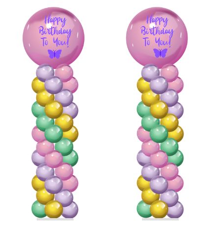 Springtime Column - Spiral (Pair) - BalloonZilla