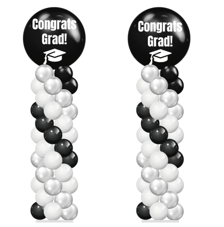 Class of 2025 Column - Spiral (Pair) - BalloonZilla