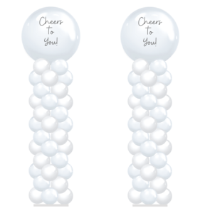 White Column - Spiral (Pair) - BalloonZilla