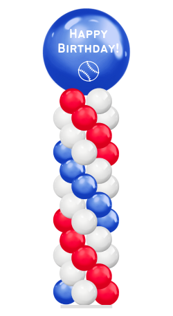 Baseball Column - Spiral (Single) - BalloonZilla