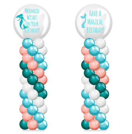 Mermaid Column - Spiral (Pair) - BalloonZilla