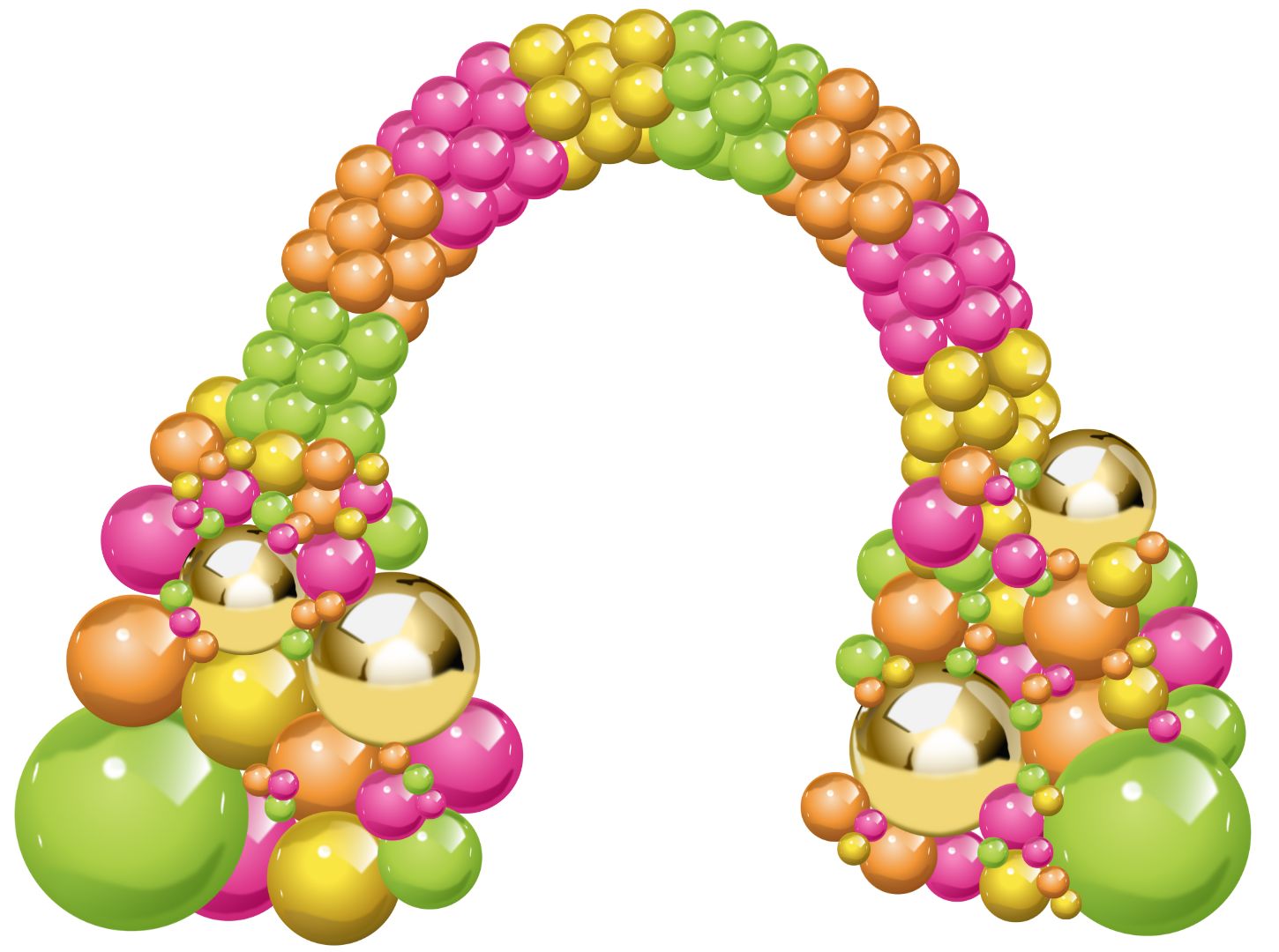 Fiesta Organic Arch - 20ft - BalloonZilla