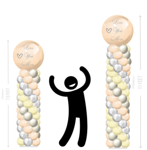 Marry Me Column - Spiral (Pair) - BalloonZilla