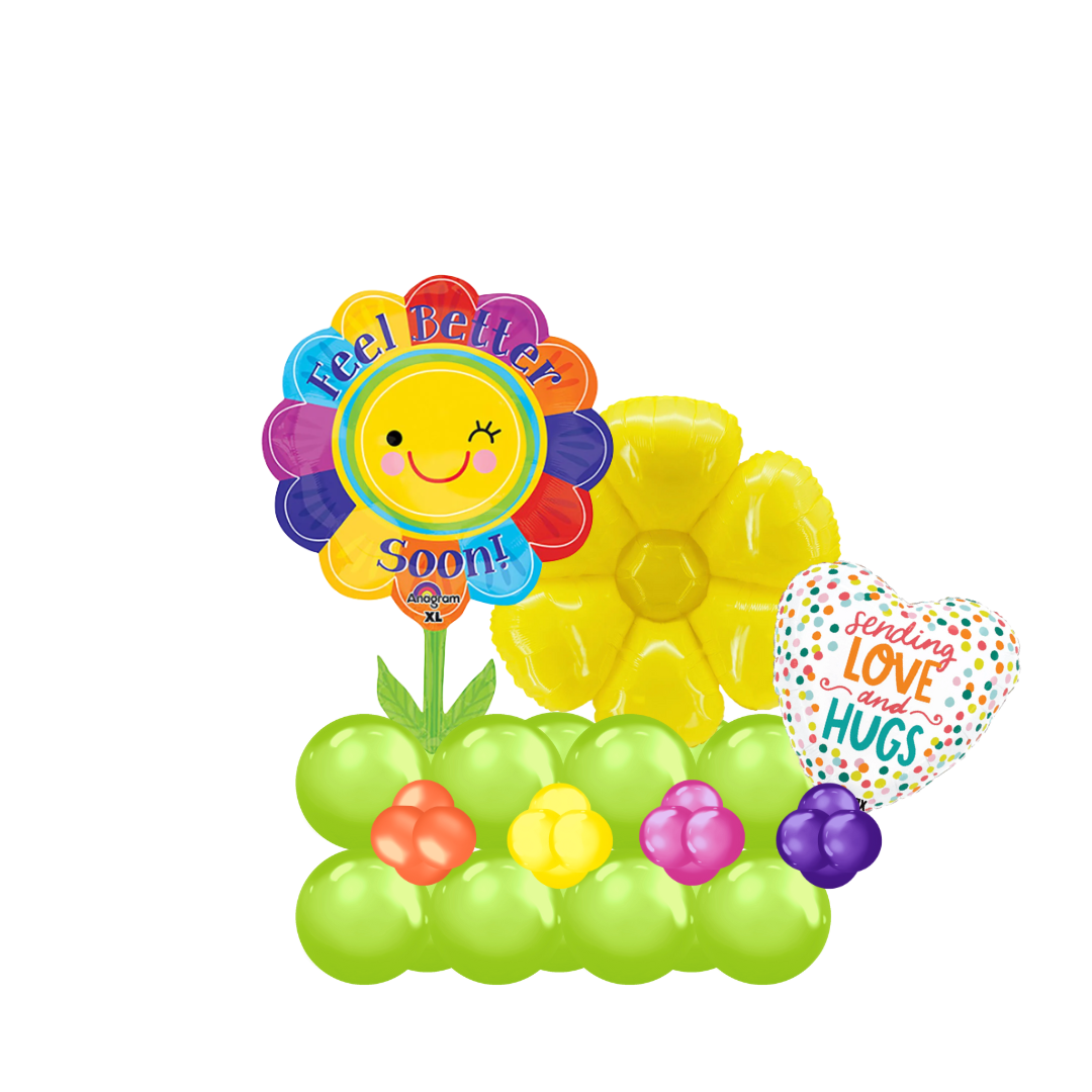 Get Well Marquis Balloon Sculpture - Simple - BalloonZilla Arizona