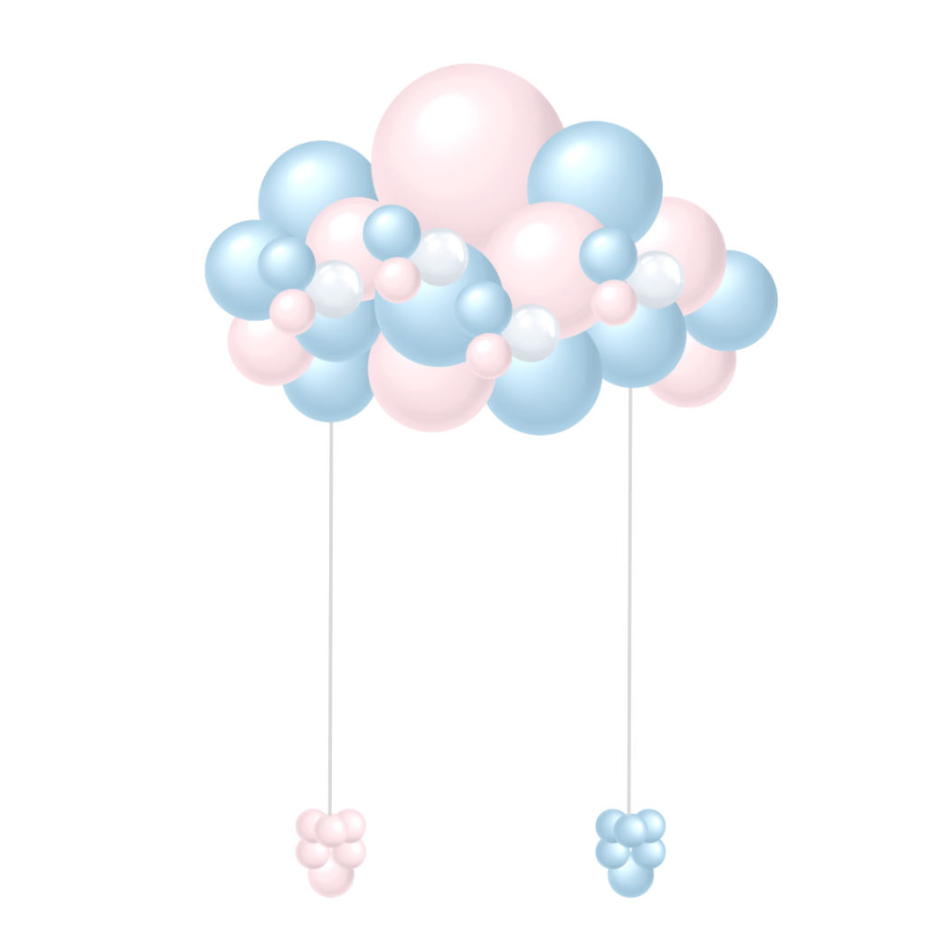 Gender Reveal Cloud - Simple - BalloonZilla