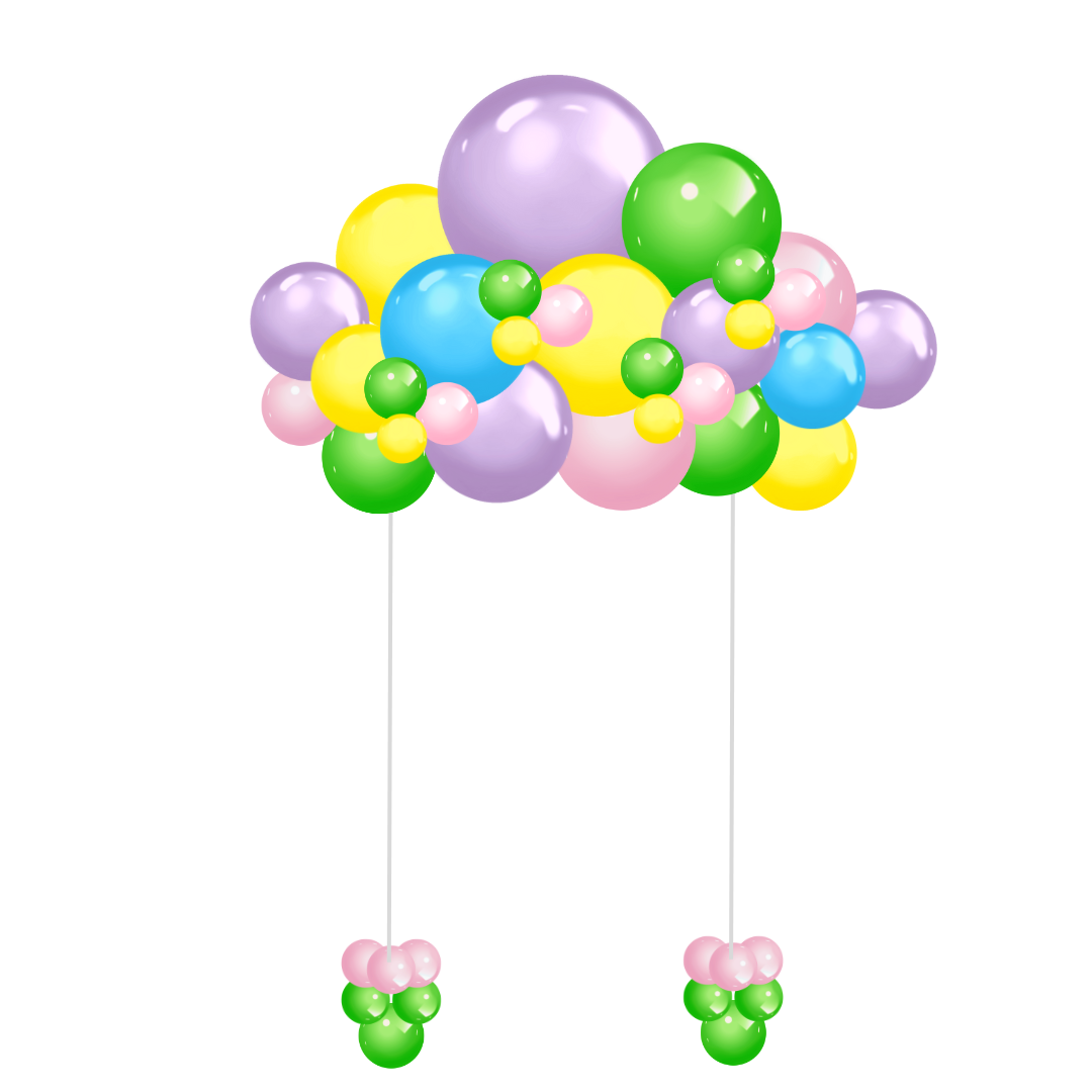 Springtime Bubble Strands (Pair) - BalloonZilla