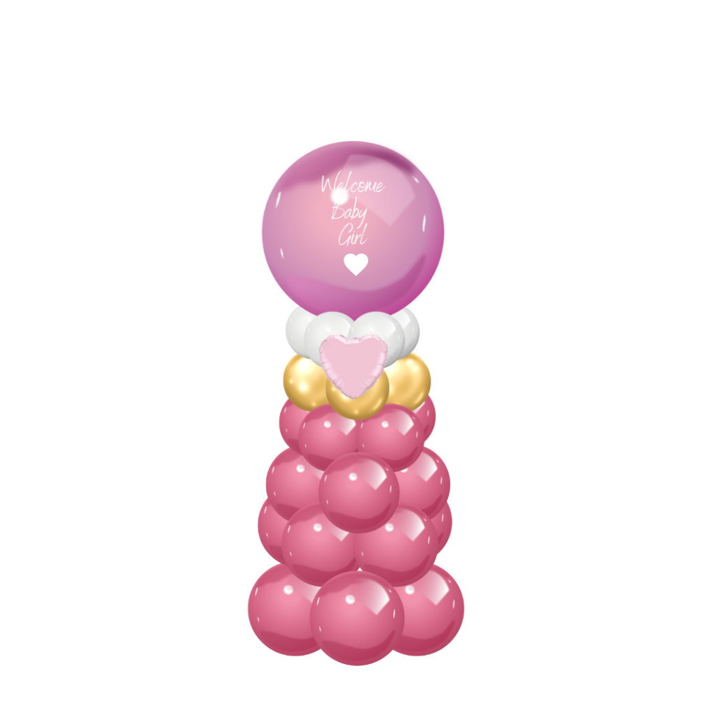 Baby Girl Small Column - BalloonZilla
