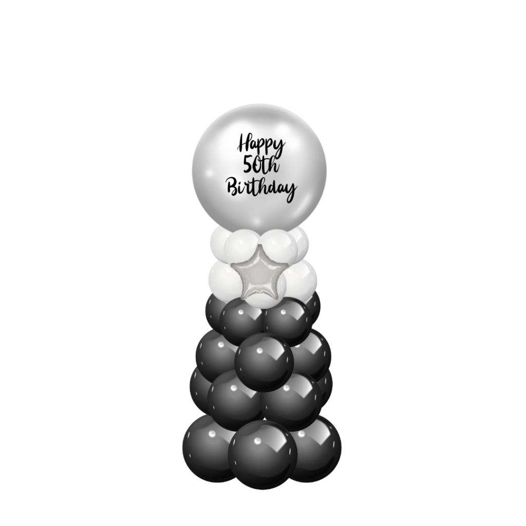 Black and White Small Column - BalloonZilla