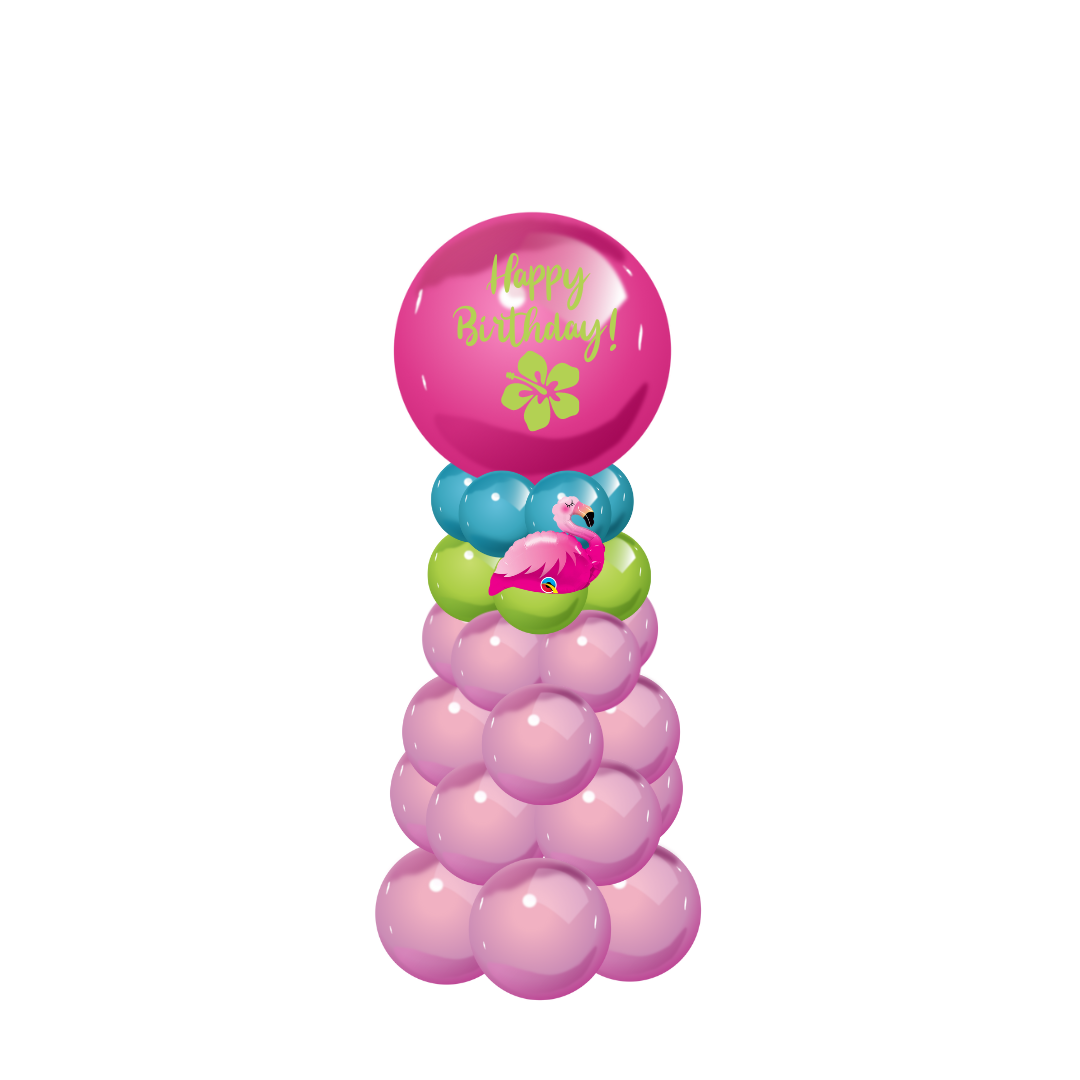 Let's Flamingle Small Column - BalloonZilla
