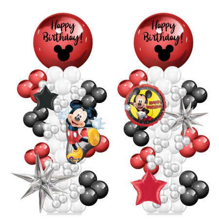 Mickey Mouse Column - Fancy (Pair) - BalloonZilla