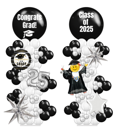 Class of 2025 Column - Fancy (Pair) - BalloonZilla