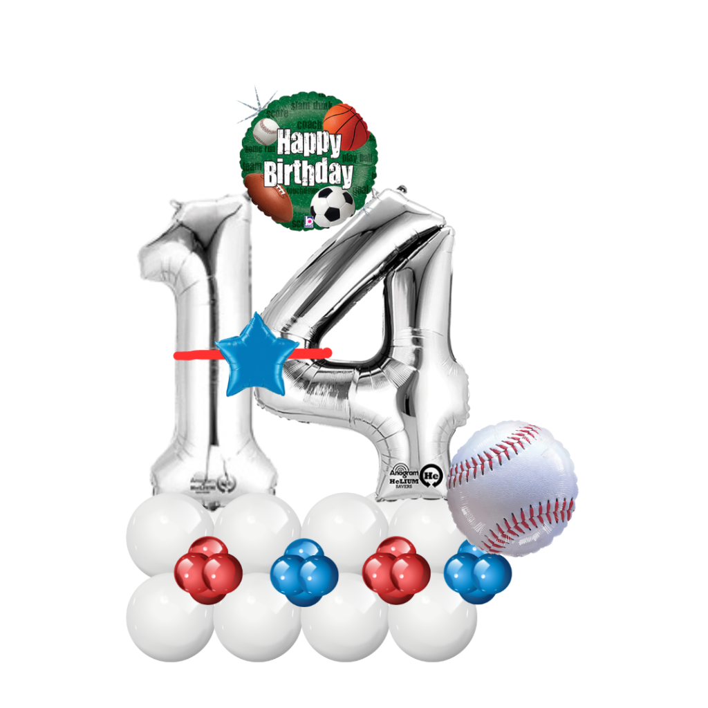 Baseball Marquis Balloon Sculpture - Simple - BalloonZilla