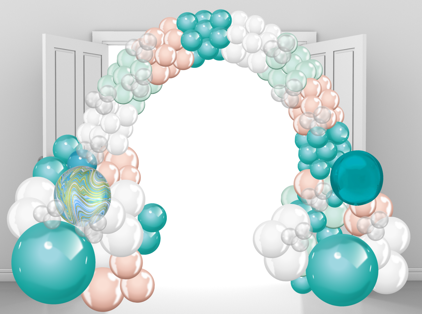 Mermaid Organic Arch - 20ft - BalloonZilla