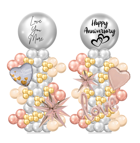 Anniversary Column - Fancy (Pair) - BalloonZilla