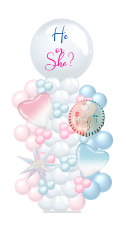 Gender Reveal Column - Fancy (Single) - BalloonZilla