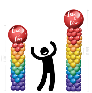 Pride Column - Spiral (Pair) - BalloonZilla