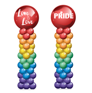 Pride Column - Spiral (Pair) - BalloonZilla