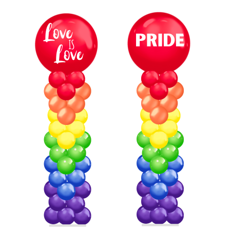 Pride Column - Fancy (Pair) - BalloonZilla