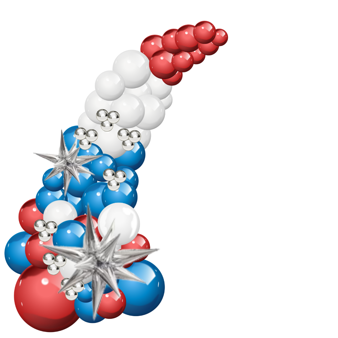 All American Bubble Strands (Pair) - BalloonZilla