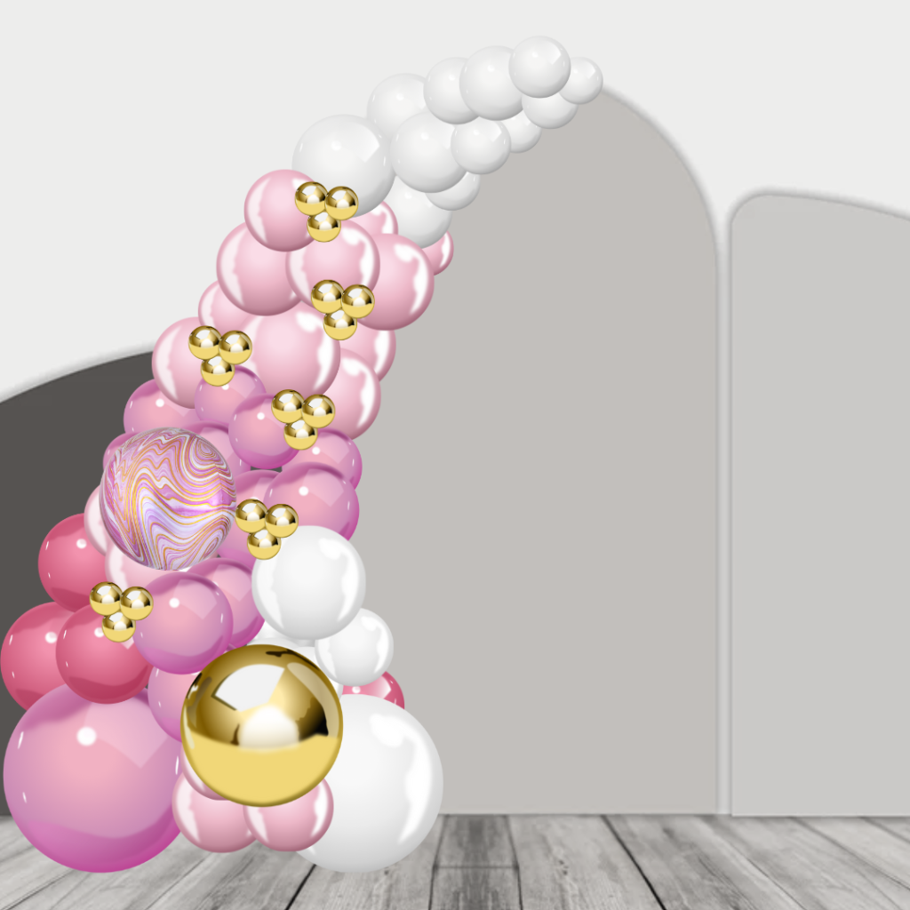 Baby Girl Crescent Column - BalloonZilla