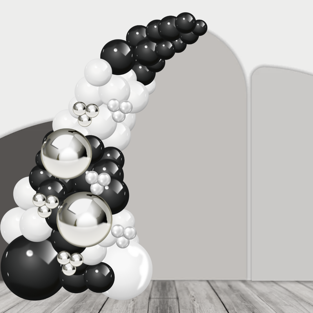 Black and White Crescent Column - BalloonZilla