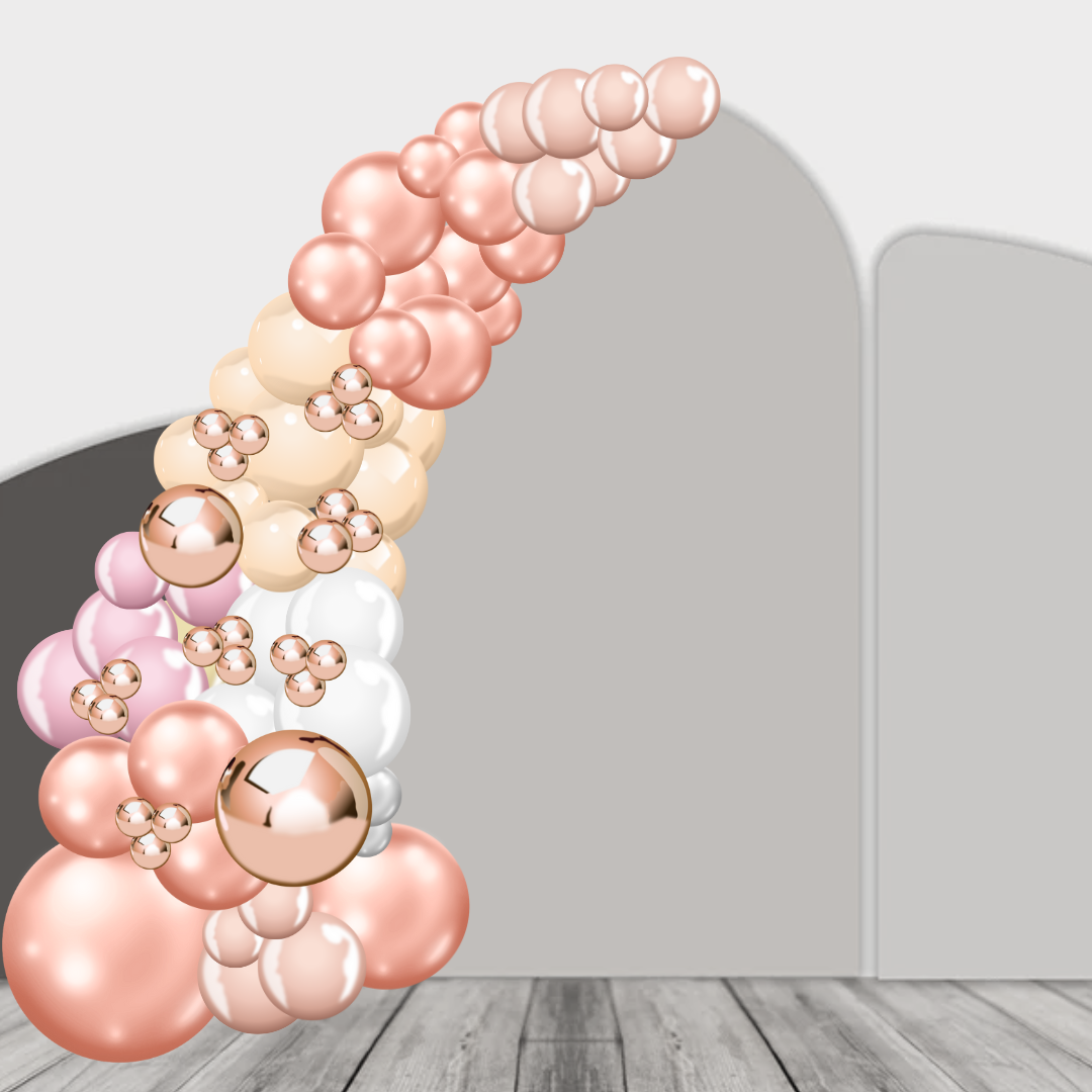 Rose Gold Crescent Column - BalloonZilla