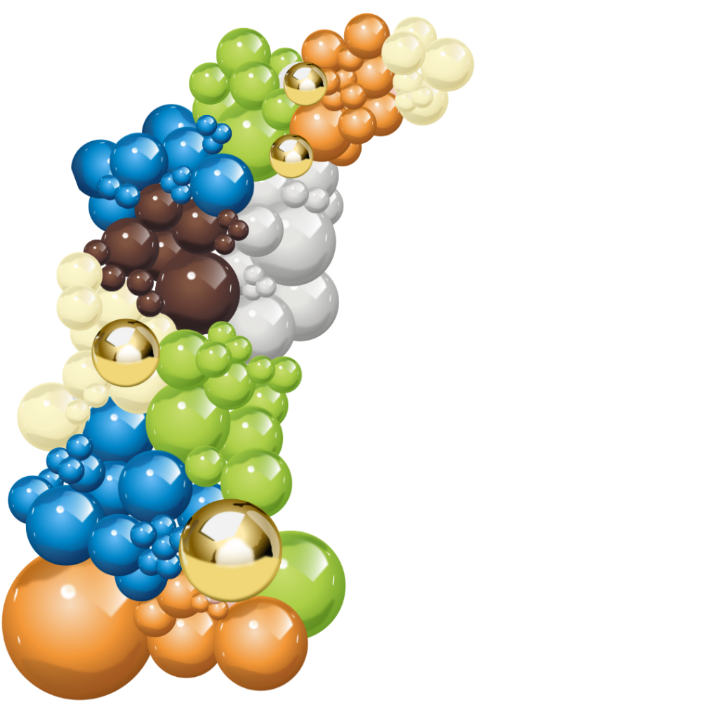 Dinosaurs Bubble Strands (Pair) - BalloonZilla