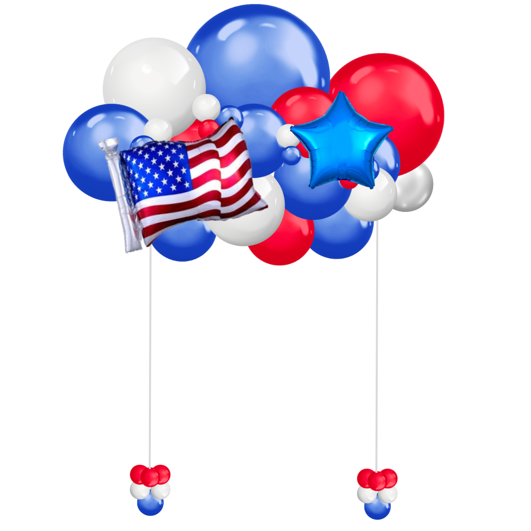 All American Bubble Strands (Pair) - BalloonZilla