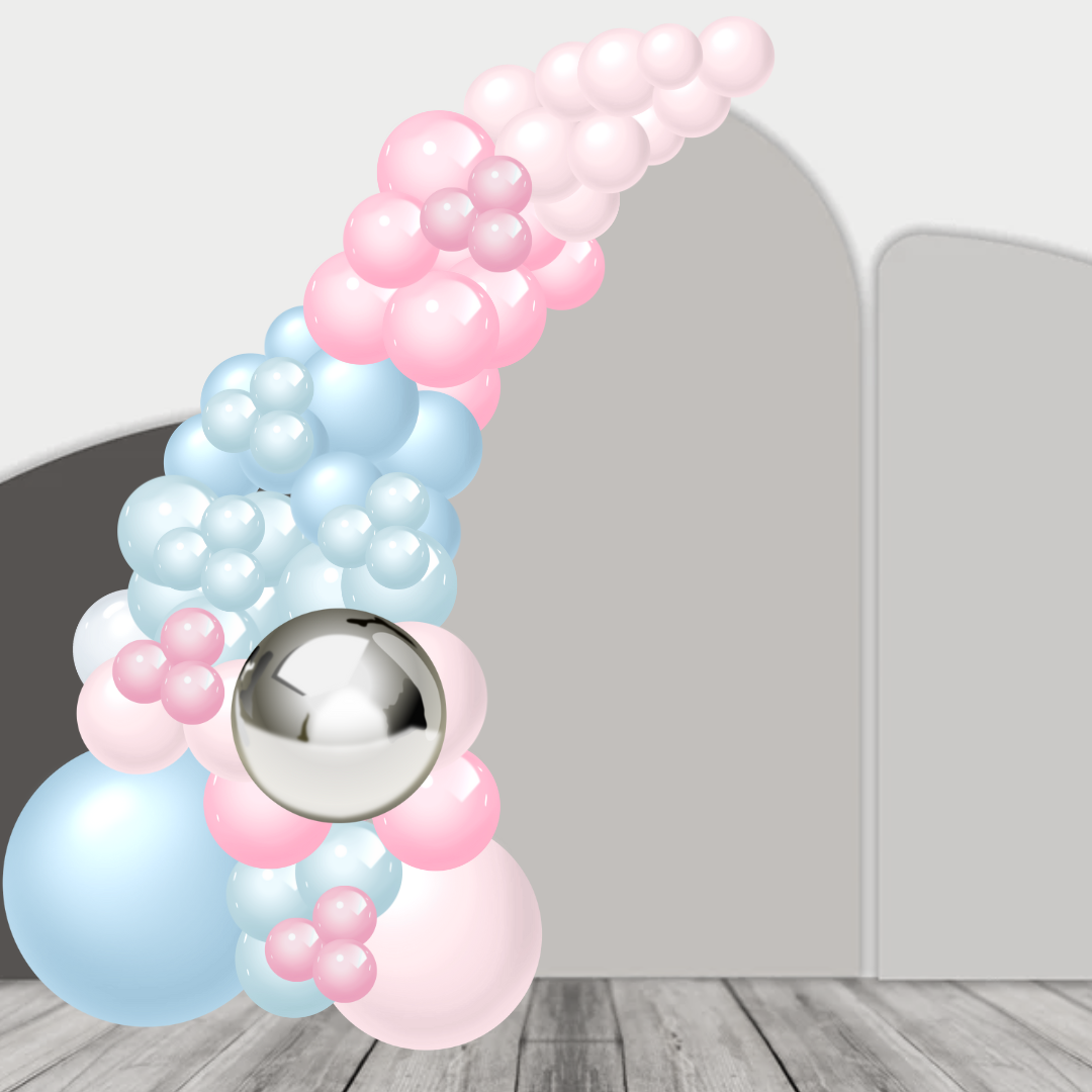 Gender Reveal Crescent Column - BalloonZilla