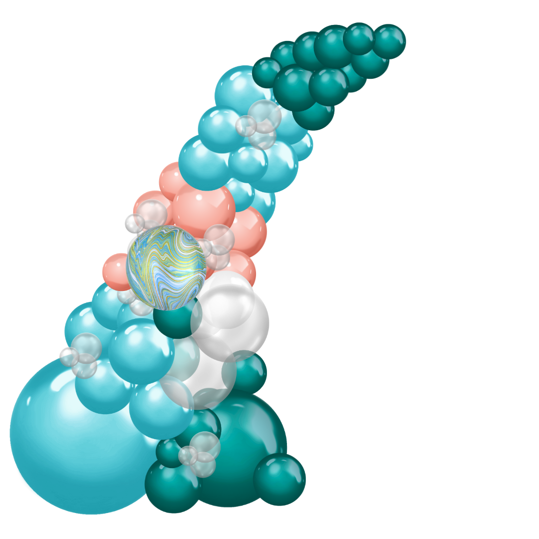 Mermaid Crescent Column - BalloonZilla