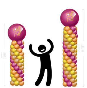 Fall Column - Spiral (Pair) - BalloonZilla
