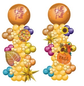 Fall Column - Fancy (Pair) - BalloonZilla
