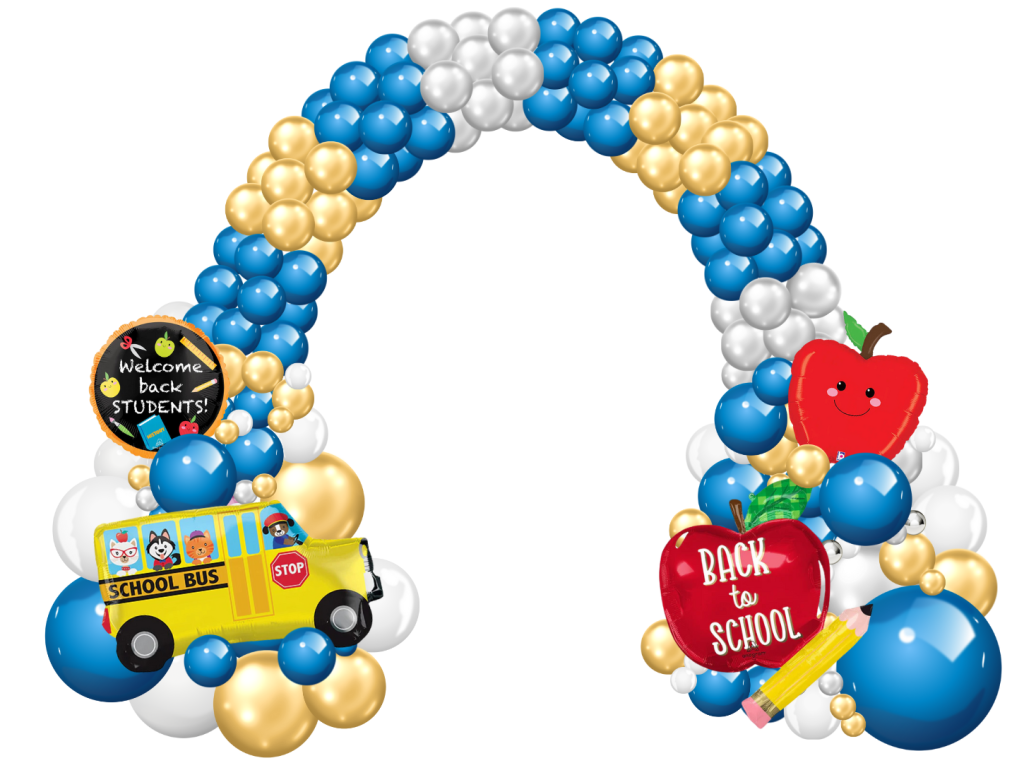 Back to School Organic Arch - 20ft - BalloonZilla