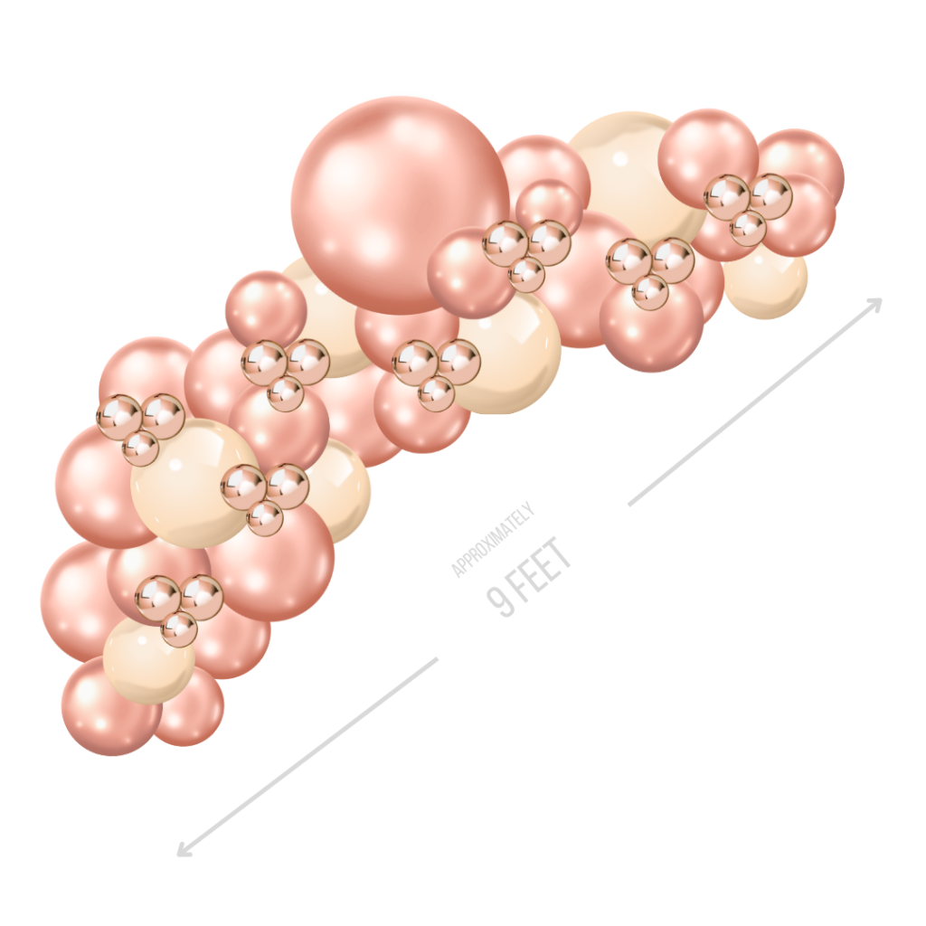 Rose Gold Garland - Simple - BalloonZilla