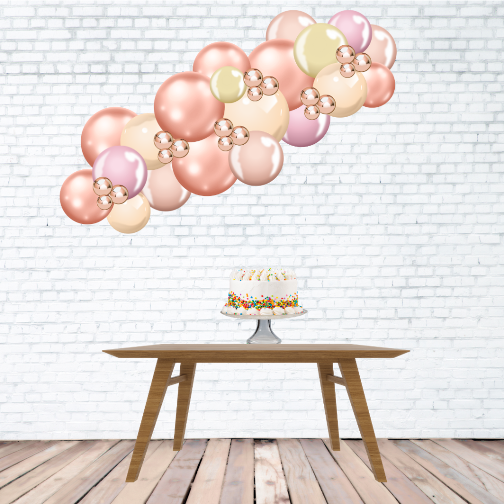 Rose Gold Garland - Simple - BalloonZilla